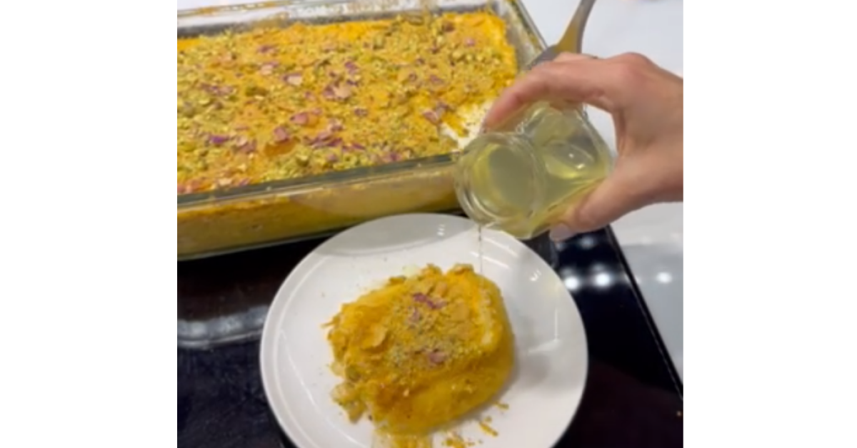 Variation Knafeh (Middle Eastern Custard Dessert) by mangiamo. A ...