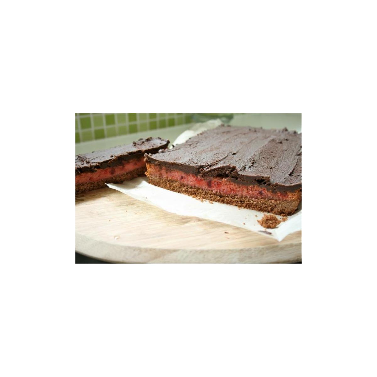 Cherry Ripe Slice - baked base by jojoaphina. A Thermomix ® recipe in ...