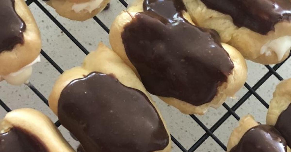 CREAM FILLED ECLAIRS WITH CHOCOLATE GANACHE by guest. A Thermomix ...