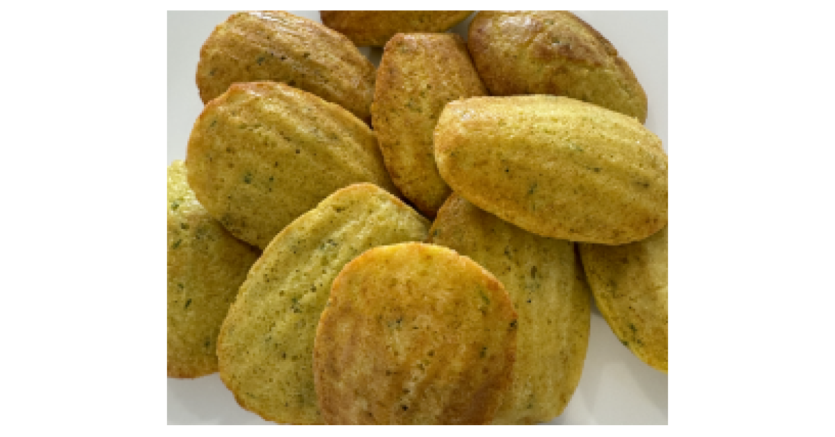 Parmesan, Polenta, chive & garlic Madeleines by Julie-Ann Allen - Area ...
